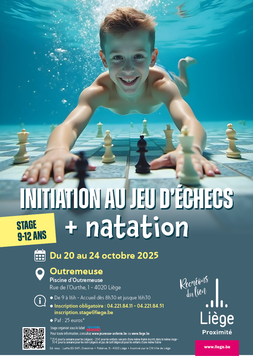 Jeunesse Ardente | Initiation jeu d'échecs / natation
