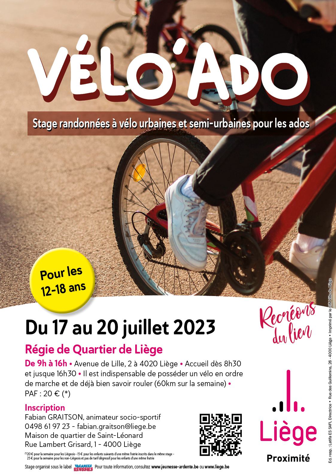 Jeunesse Ardente | Vélo' Ado