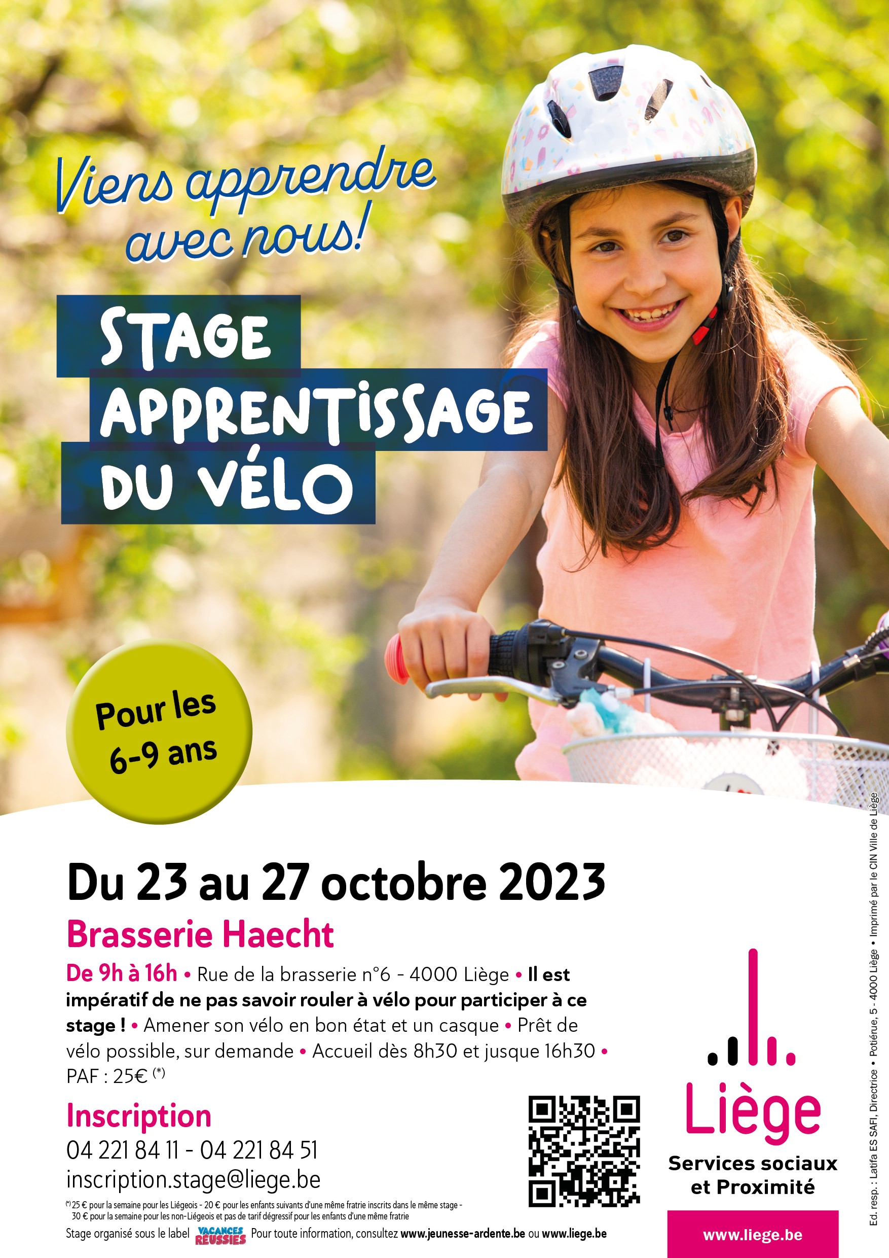 Jeunesse Ardente | Stage apprentissage du vélo